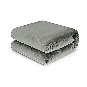 TAFTS Throw Blankets - Ultra Plush 320GSM - Soft, Ultra Comfy, Fluffy and Fuzzy - Plush Blankets and Throws for Couch, Bed & Living Room - All Seasons - Blankets King Size - Space Grey