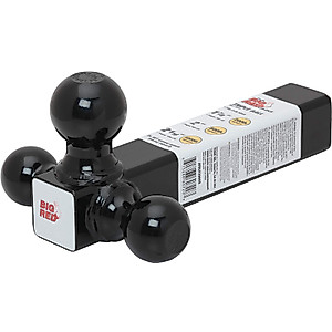 BIG RED ATRLY2005R Torin Trailer Hitch with Triple Ball Mount, Sizes 1-7/8", 2" and 2-5/16"