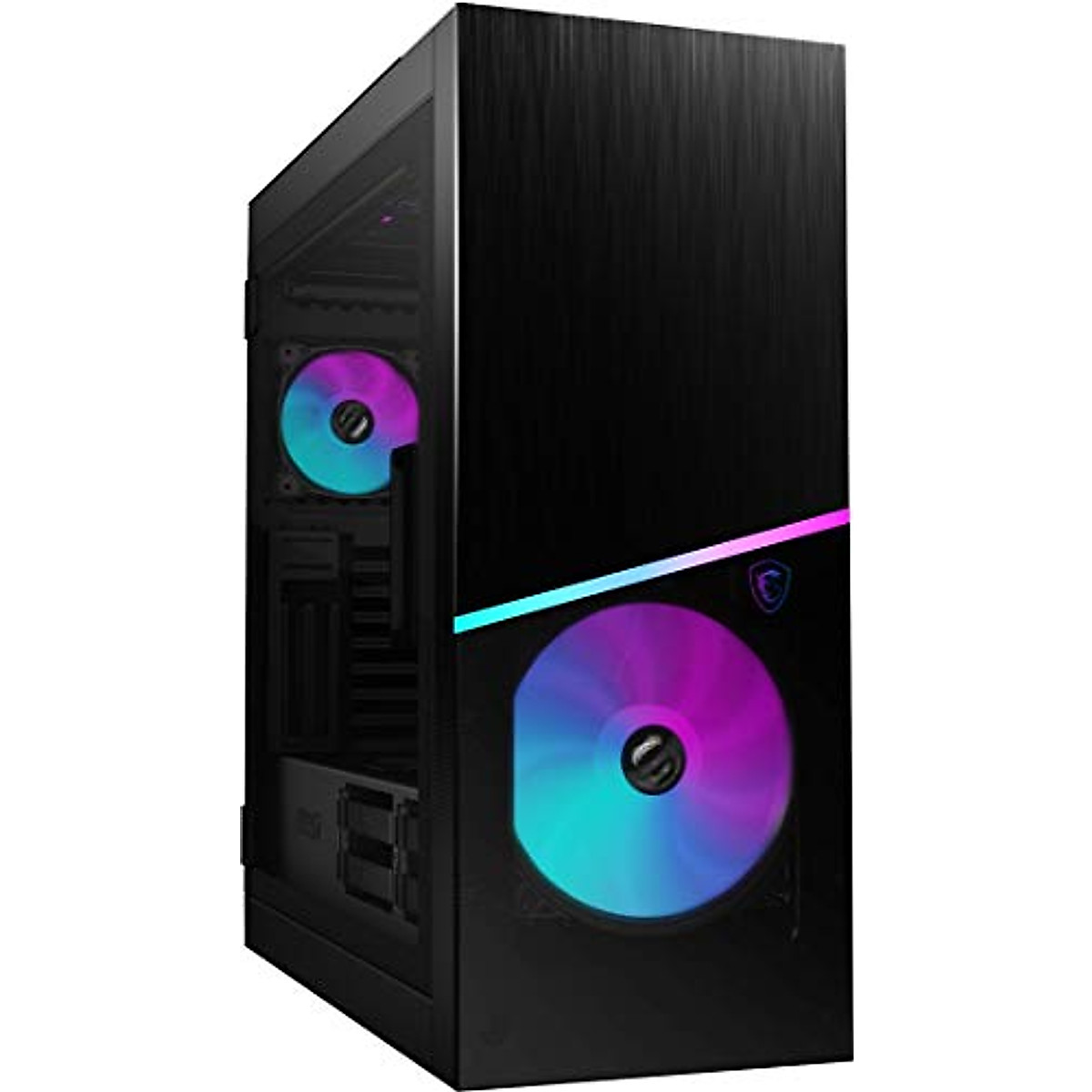 MSI MPG SEKIRA 500X Full Tower Gaming Computer Case (Black, 3X 200mm ARGB + 1x 200mm + 1x120mm ARGB Fans, 8 Channel ARGB Hub, USB Type-C, Tempered Glass, MSI Center, E-ATX, ATX, mATX, Mini-ITX)