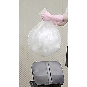 TYPLASTICS 33 Gallon Clear Trash Can Liners - 33" x 40" - HD Garbage Bags - Case of 500