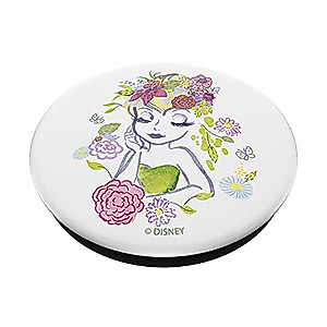 Disney Peter Pan Floral Illustrated Tinkerbell PopSockets Swappable PopGrip