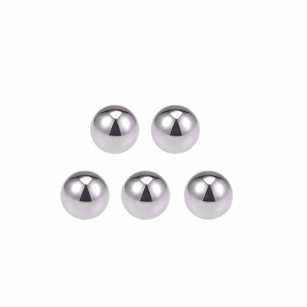 uxcell Precision Balls 9/16" Solid Chrome Steel G10 for Ball Bearing Keychain Wheel 10pcs