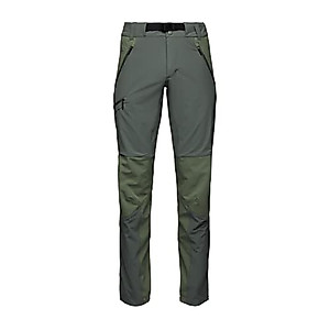 Black Diamond Mens Swift Water Resistant Softshell Pants, Granite, Large