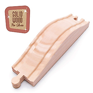 Conductor Carl Wood Train Track Expansion Packs| Compatible with Most Train Tracks| Street Crossings -1 Count (Pack of 2)