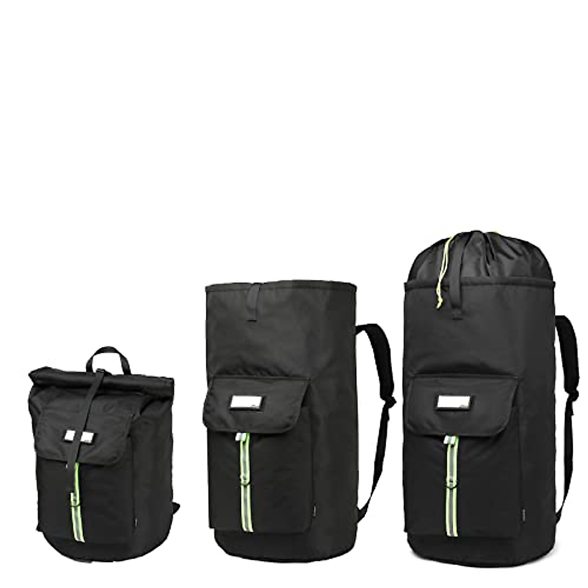 SUOVOCK laundry bag backpack, extra-large heavy duty laundry bags, laundry backpack for college students, with drawstring closure(Black Laundry Backpack Bag)