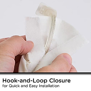 Cordinate Fabric Cord Cover, 6 ft, Hides Cables, Great for Lamps, Light Fixtures, and Desks, Cable Management, Easy Installation, Eggshell White, 40723