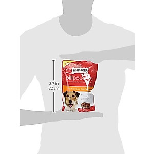 Milk - Bone Variety Pill Pouches with Real Chicken & Hickory Smoke Bacon Flavor – Each Pack 6 oz/Approx 25 Dog Treats