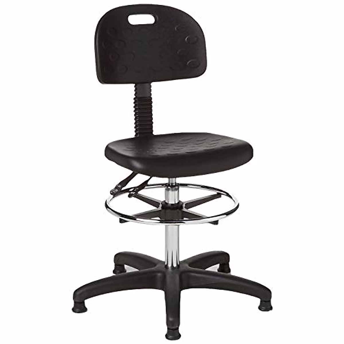 Safco Products 6912 Soft Tough Extended Height Deluxe Workbench Chair, Black