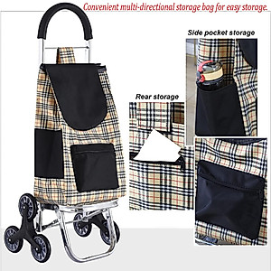 JIAHESHYP Shopping Cart Replacement Bag, Trolley Waterproof Spare Bag, Portable, Oxford Cloth, Black