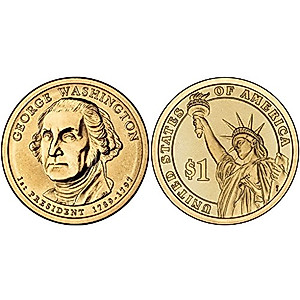 2007 P George Washington, 25-coin Bankroll of Presidential Dollars - LOOK for EDGE ERRORS! Uncirculated