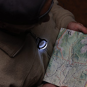 Nite Ize Moonlit LED Micro Lantern, Mini Swivel Light with Clip, White LED