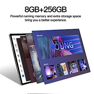 WV LeisureMaster S30 Pro Tablet,10.1-inch Tablet, Android 13 Tablet, 8GB + 256GB RAM, Octa-Core Processor, 1920 * 1200 Resolution 5g Tablet, 24MP + 13MP, 8000mah Battery, Bluetooth 5.2 with GPS（Blue