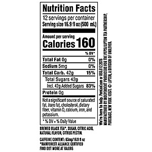 Pure Leaf Iced Tea, Raspberry 18.5 Fl Oz (Pack of 12)