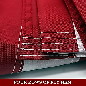 VSVO US American Flag 3x5 Ft - Heavy Duty 300D Oxford Nylon Embroidered US Flags, Embroidered Stars, Sewn Stripes, Indoor/Outdoor, Vibrant Colors, Brass Grommets