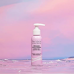 Pacifica Beauty, Vegan Collagen Hydrating Leave-In Repair Hair Mask Treatment, Soften, Restore Shine, Address Split Ends, For Dry & Damaged Hair, Add Shine, Moisture, Sulfate & Silicone Free, Vegan