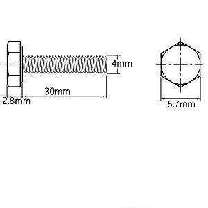NACX 10mm Threaded Expansion Bolts Drop-in Anchors Kit Sleeve Anchors, Zinc Plated, Carbon Steel, 15Pcs