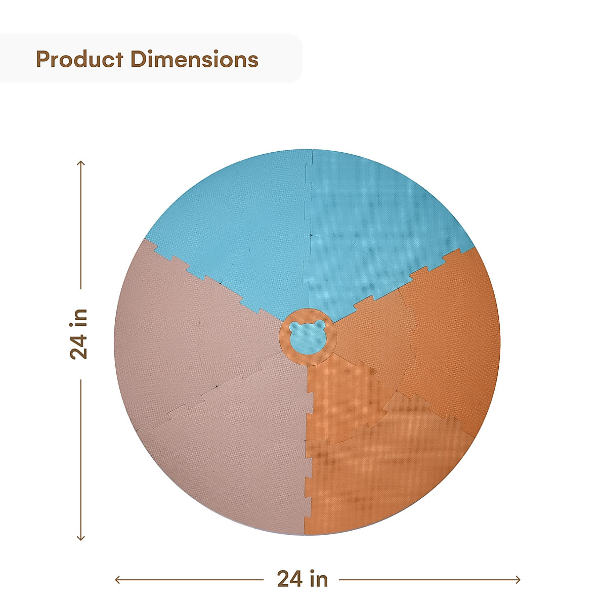 CHILDLIKE BEHAVIOR Premium Foam Play Mat - Baby Floor Mat, Playing Pen Foam Mats for Floor - Tummy Time Playmat Cushion Protection & Crawling Mat Tiles in Playroom - Play Mats for Kids and Toddler