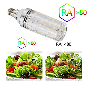 RAYHOO Candelabra LED Bulbs Incandescent 80-100W Bulb Equivalent, Standard Medium E12 Base,1000Lumens Non-Dimmable,4 Pack(Nature White 4000K)