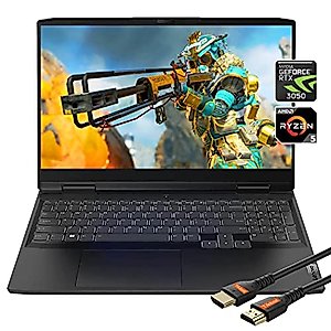 Lenovo IdeaPad Gaming 3 Laptop RTX 3050 NVIDIA| 15.6" FHD Display 120Hz| AMD Ryzen 5 6600H| Windows 11| Wi-Fi 6| Backlit Keyboard| USB C| Webcam| HDMI Cable| Gaming PC (32GB DDR5 RAM |1TB PCIe SSD)