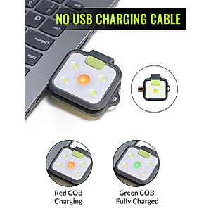 unibrite Running Light,2Pack LED Safety Light for Runners, 4 Light Modes Clip On Running Lights with Rechargeable Battery for Running, Hiking, Jogging, Outdoor Adventure