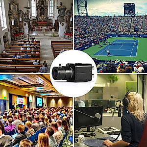 HD SDI Camera, 2MP 1080P Digital CCTV Security Camera, 1/2.8 High Sensitivity Sensor CMOS with 2.8-12mm Manual Varifocal HD 3MP Lens，DC12V 1A Power Adapter SDI Cable Free by Click Below Extra Saving