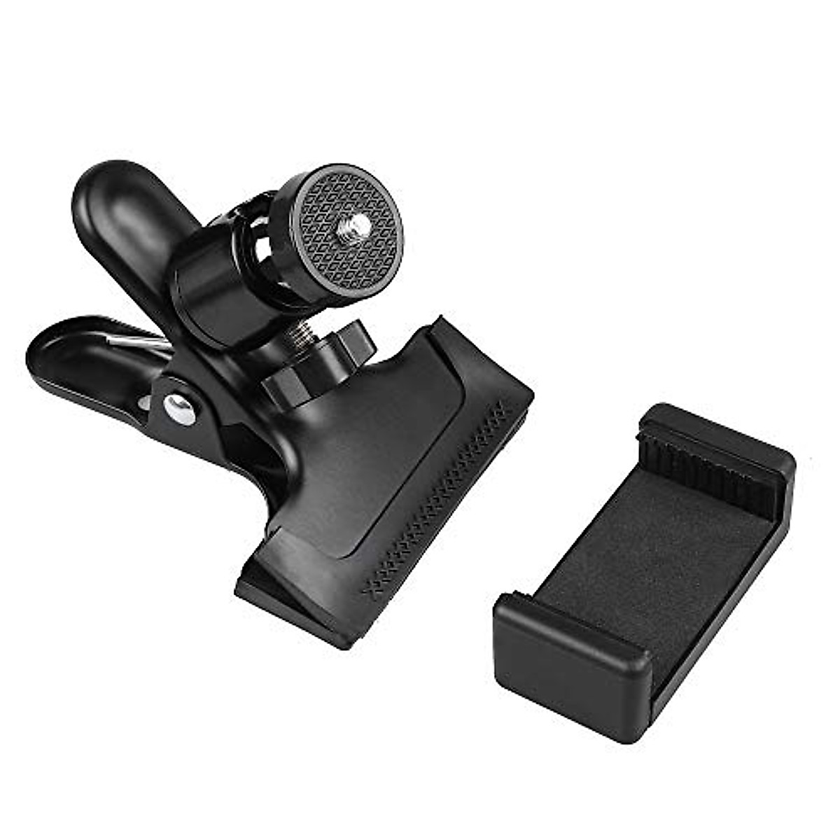 Mr.Power Guitar Bass Head Phone Holder Live Broadcast Bracket Clip Compatible with iPhone, Compatible with Samsung Smart Phones (Guitar Head Phone Holder)