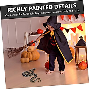 Amosfun 4pcs Kids Bracelets Crawling Toy kidcraft playset miniture Decoration boy Bracelets Fake Rattlesnake Snake Toys Fake Snake Prop Figures Artificial Snake Animal Large Pythons Miss