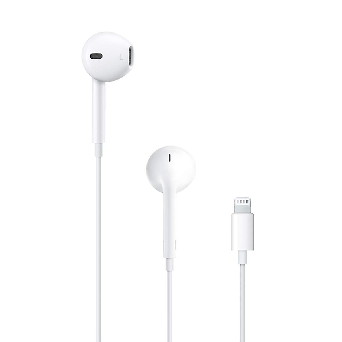 Apple EarPods Headphones with Lightning Connector. Microphone with Built-in Remote to Control Music, Phone Calls, and Volume. Wired Earbuds for iPhone