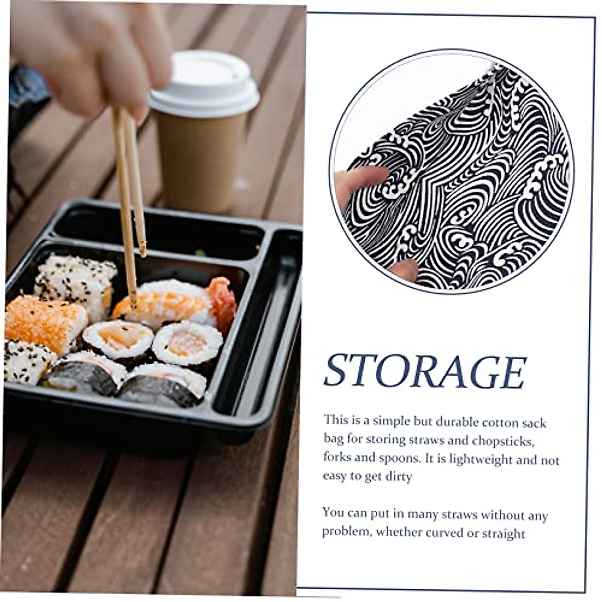 HANABASS 12 pcs Fork Knife for Reusable Japanese Bags Office Chopstick Storage Utensils Tableware Pouches Flatware Carrying Portable Covers Pouch Style Sleeves Cloth Cutlery Lunch