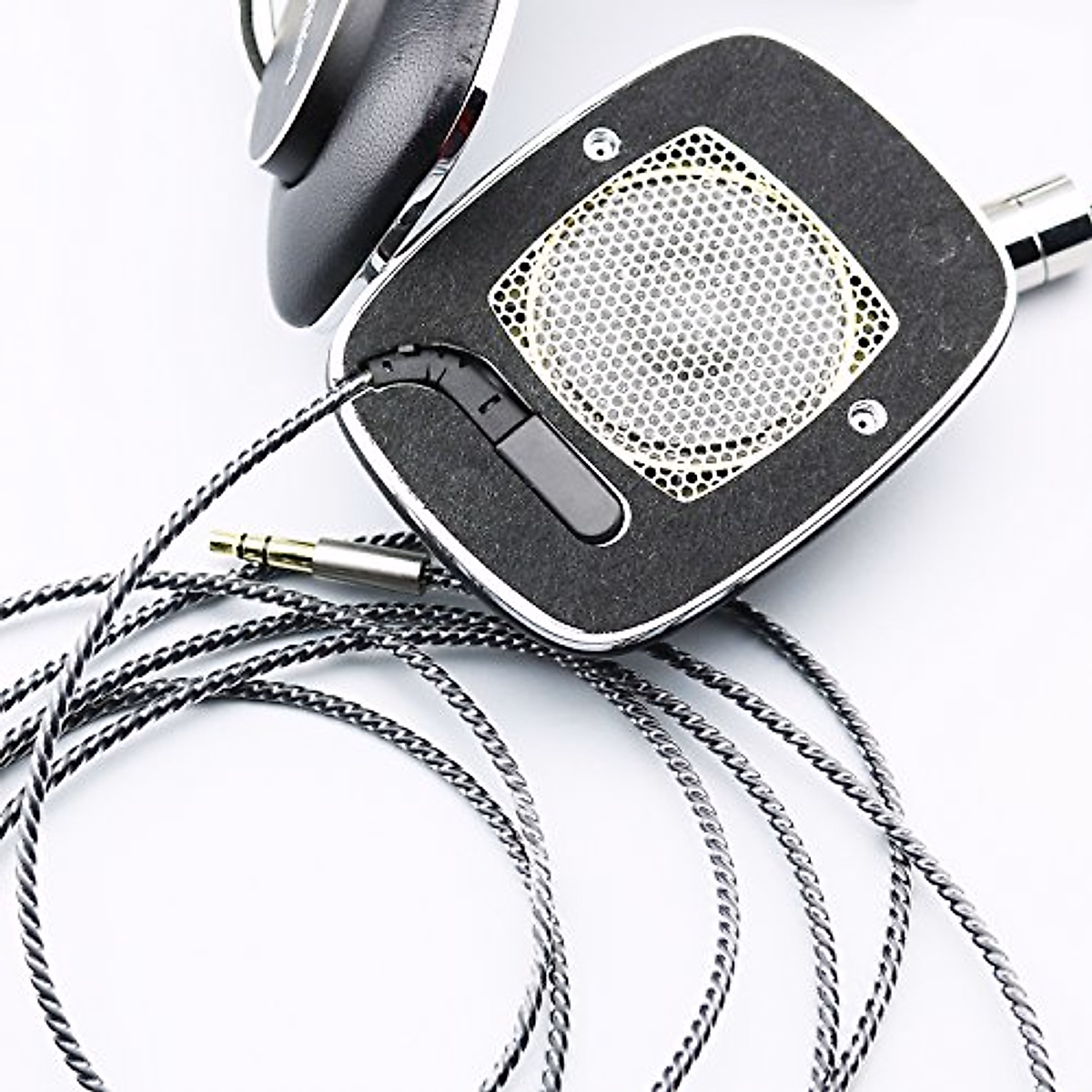 NewFantasia Replacement Cable Compatible with Bowers & Wilkins P5 / P5 S2 / Recertified Headphone Silver Plated Copper Audio Upgrade Cord 1.2m/4ft