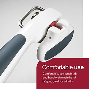 Zyliss Safe Edge Can Opener - Manual Can Opener with Lid Grippers - Safety Can Opener for Smooth Edges - Left- and Right-Handed Can Opener - Handheld Kitchen Tool - Gray