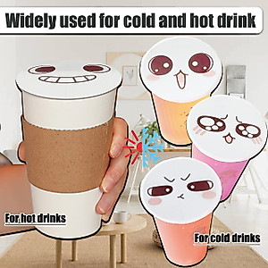 VorChef Cup Sealing Film Tea Cup Sealing Film Boba Cup Sealer Film 90-105 mm 3000 Cups for PP Plastic and Paper Cups (White)