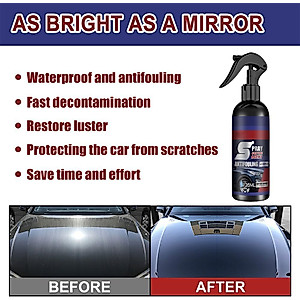 ZMPDJG 2023 New Multi-functional Coating Renewal Agent, Car Coating Agent Spray, 3 in 1 High Protection Quick Car Coating Spray, Plastic Parts Refurbish Agent, Fast-Acting Coating Spray (3Pcs)