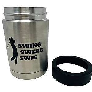 Golf Can Koozie - Funny Golf Gift - Stainless Steel Coozie for Beer, Hard Seltzer, Water, Soda