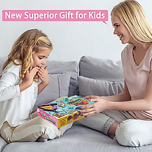 2 Pieces Mini Doll Backpack Toys with 12 Stationery Surprises Inside, Collectible Mini Backpack for Doll with Carabiner, Doll School Supplies Best Gift for Boys and Girls (Styles and Color Vary)