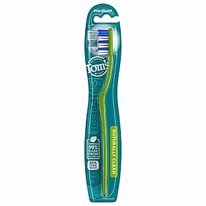 Tom's of Maine Naturally Clean Toothbrush, Medium, 6-Pack