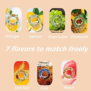 Air Water Bottle with 7 Flavor Pods, 650ML Fruit Fragrance Water Bottle, 0% Sugar Water Cup BPA Free, Sports Water Cup Suitable for Gym and Outdoor Sports (Black)