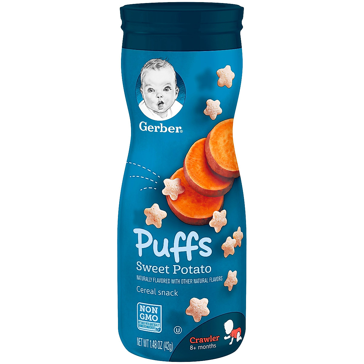 Gerber Graduates Puffs Cereal Snack, Sweet Potato, 1.48 Ounce