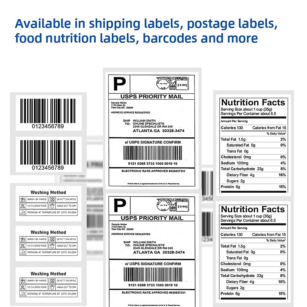Shipping Label Printer for Shipping Packages, Thermal Label Printer 4x6 Label Printer for Small Business, Compatible with UPS, USPS, Etsy, Shopify, Amazon, FedEx, Ebay, and More on Windows & Mac