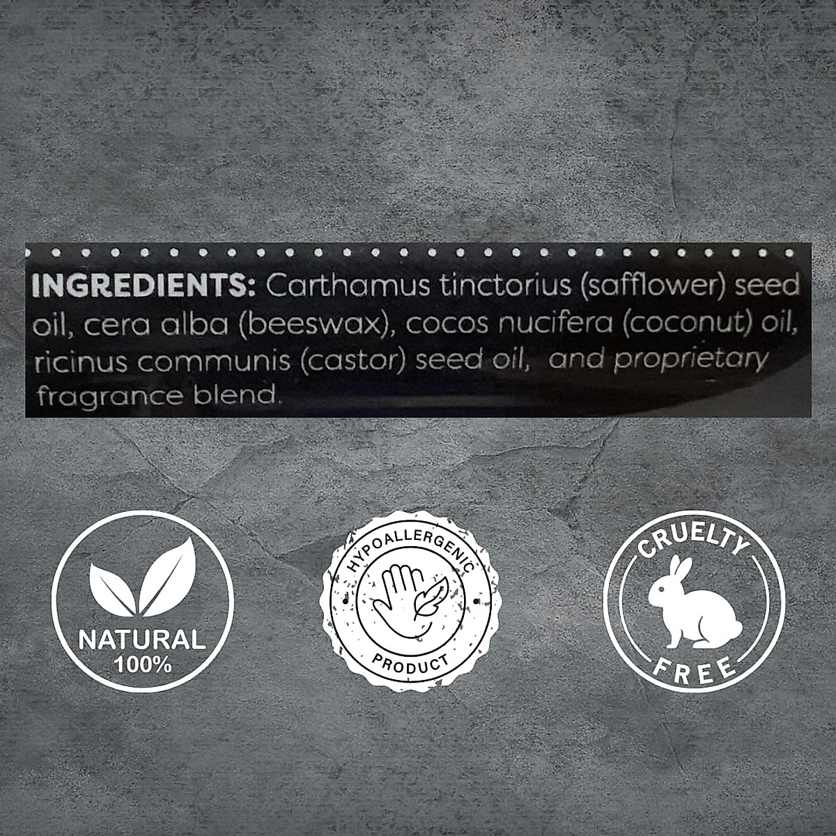 MNSC Vanilla Bourbon Mustache Wax - Medium Hold Balm - All-Natural Beeswax and Plant-Based Oils, Petroleum-Free, Hypoallergenic Ingredients, Handmade in USA