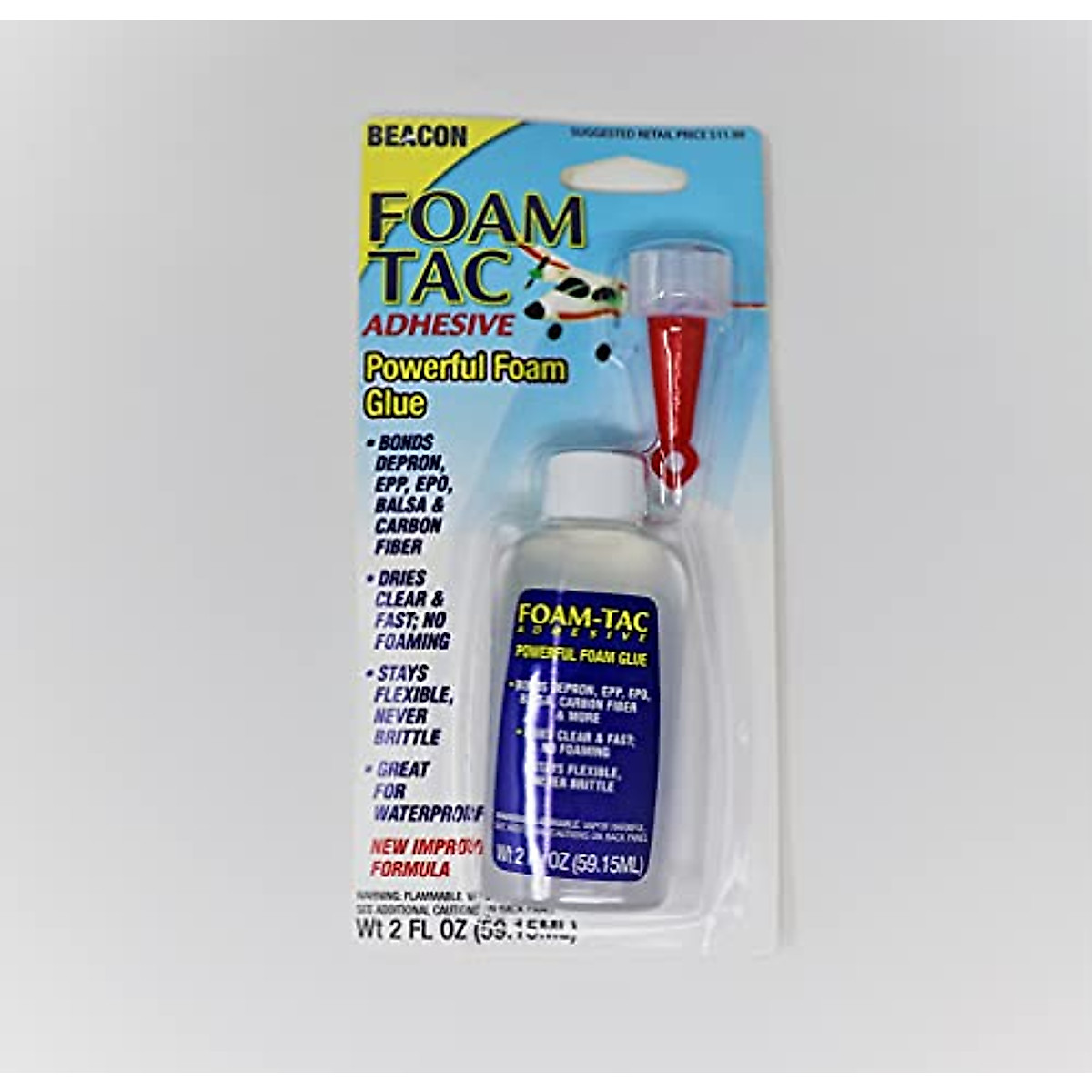 Beacon Foam Tac Adhesive Foam Glue 2 Ounce Carded