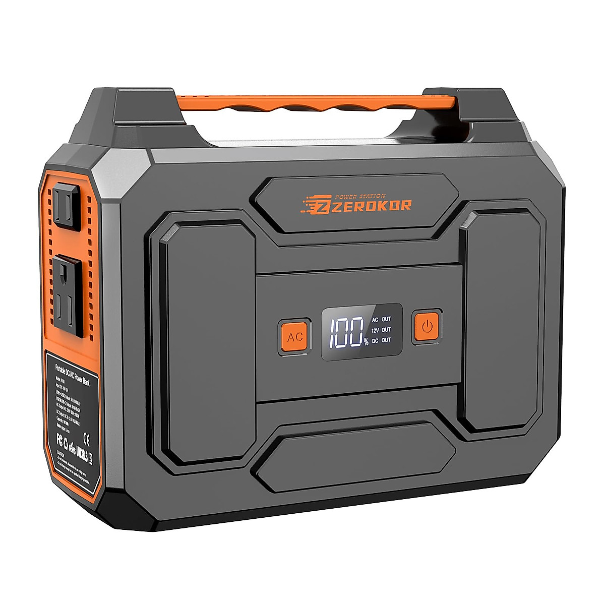 Portable Power Station 100W Portable Generator 146Wh 39600mAh External Lithium Battery Pack with USB C, Portable Power Pack with AC Outlet Power Bank for Camping Home Use RV Vanlife Adventures