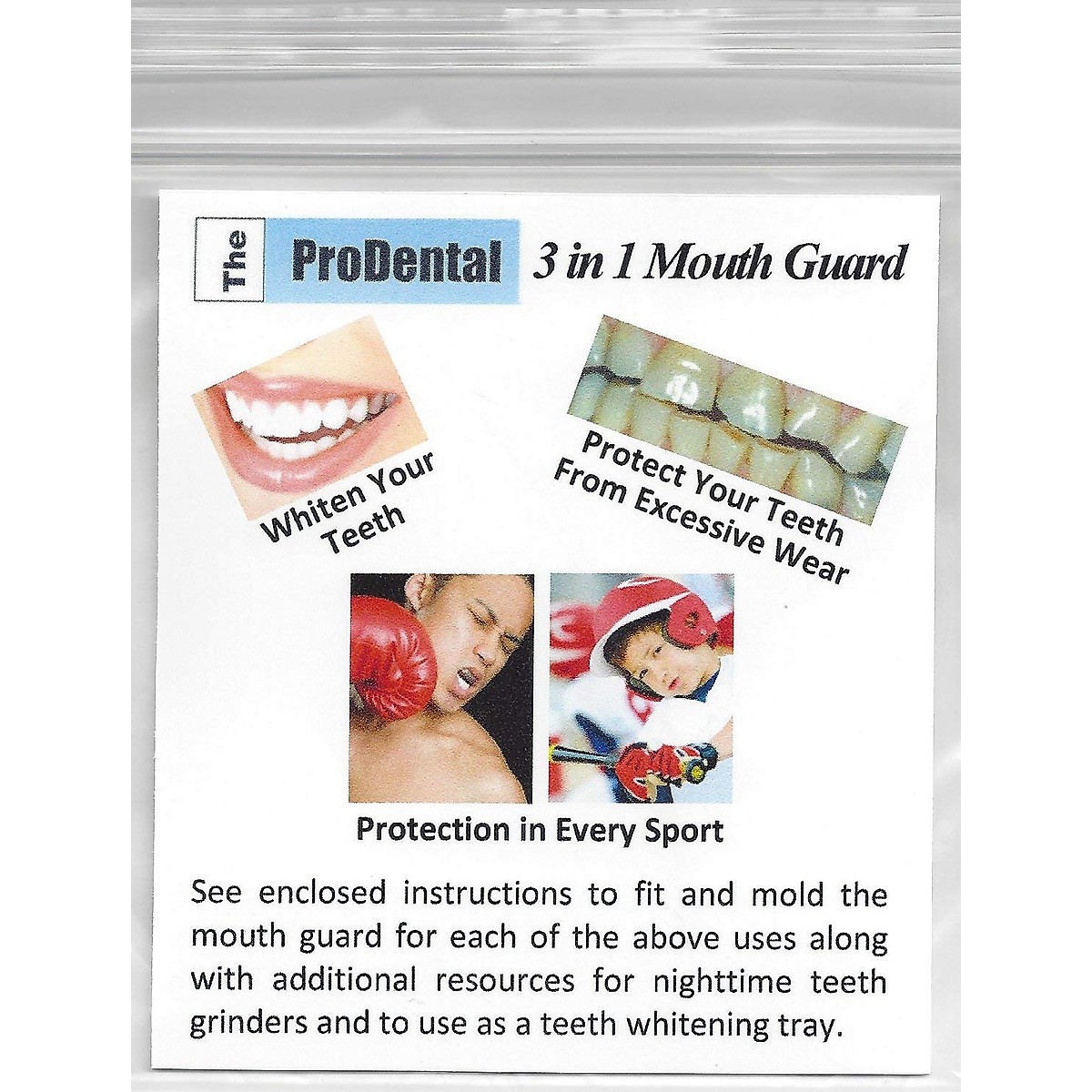 Professional Mouth Guard for Grinding Teeth - 6 Customizable Dental Guards - 2 Sizes, USA Made, BPA Free, Eliminate Bruxism, Teeth Clenching, Also for Sports & Teeth Whitening