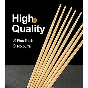 LOROTOCO 100Pairs Bamboo Chopsticks Disposable | Japanese | Sushi | Separated | Non Slip | Pointed Chopsticks-（9.45in）