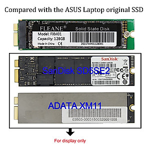 FLEANE FXM01 128GB SSD Compatible with ASUS Zenbook UX21 UX31 Taichi21 Taichi31 (128GB)