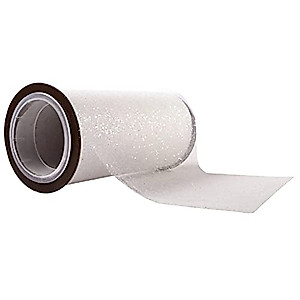 Glitter Tulle Fabric - 6 Inches Wide X 10 Yards (White)