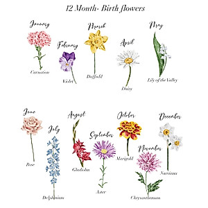 Birth Month Flower Plate, Personalized Family Platter, Flowers In Jar Platter, Custom Gift, Grandma's Garden Platter Nana's Garden Platter, Grandparent Gift from Grandkids Mother Day Gift Idea