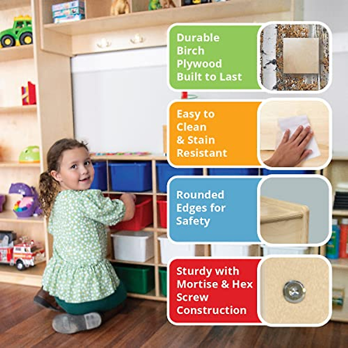 Wood Designs WD18150 Mobile Listening & Storage Center, 29 x 30 x 18" (H x W x D)