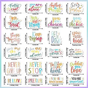 24 Pieces Inspirational Fridge Magnets Locker Magnets for Girls Motivational Quotes Magnets Cute Refrigerator Magnets for Classroom Whiteboard School Car Office Accessories (Cute)