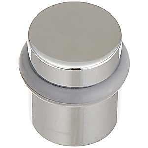Baldwin Estate 4505.260 Modern Floor Bumper in Polished Chrome, 1.18" Diameter